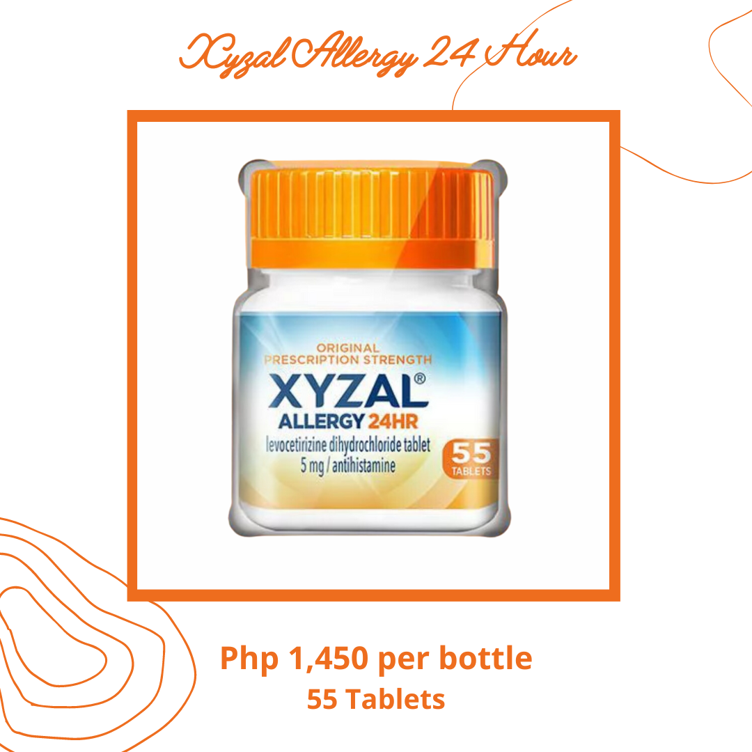 (EXP: DECEMBER 2025) Xyzal Allergy 24 Hour, 55 Tablets | Lazada PH