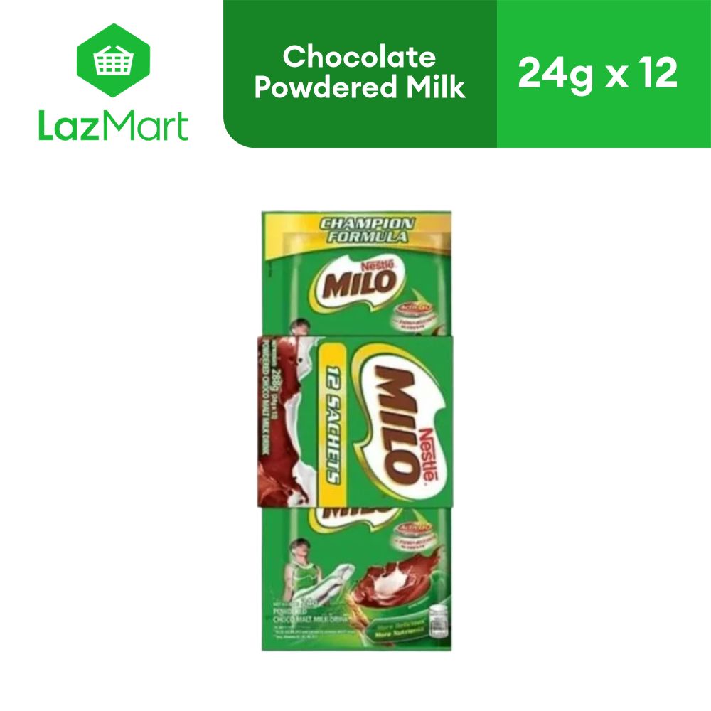 MILO ACTIV-GO Choco Malt Powdered Milk Drink 24g x 12s | Lazada PH