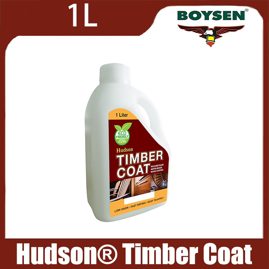 Hudson Timber Coat Polyurethane Water-Based Wood Coating Gloss 3.5L ...
