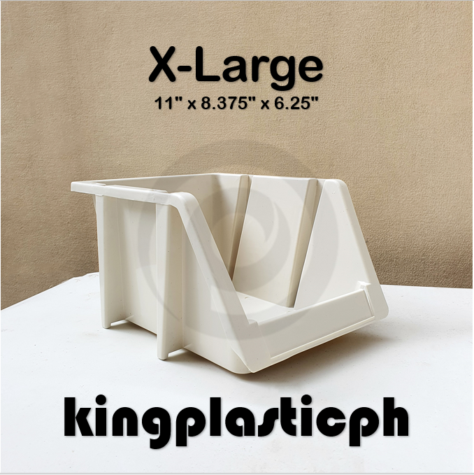 XL Stackable Bin Boxes Storage Organizer for Supplies, Tools ...