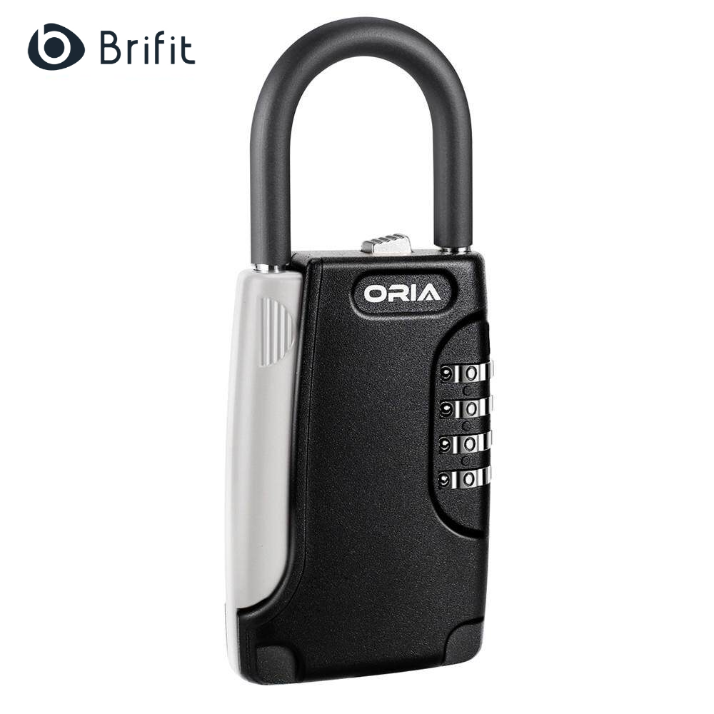 Brifit Key Storage Lock Box, 4 Digit Key Lock Box, Key Safe Holds 5 ...