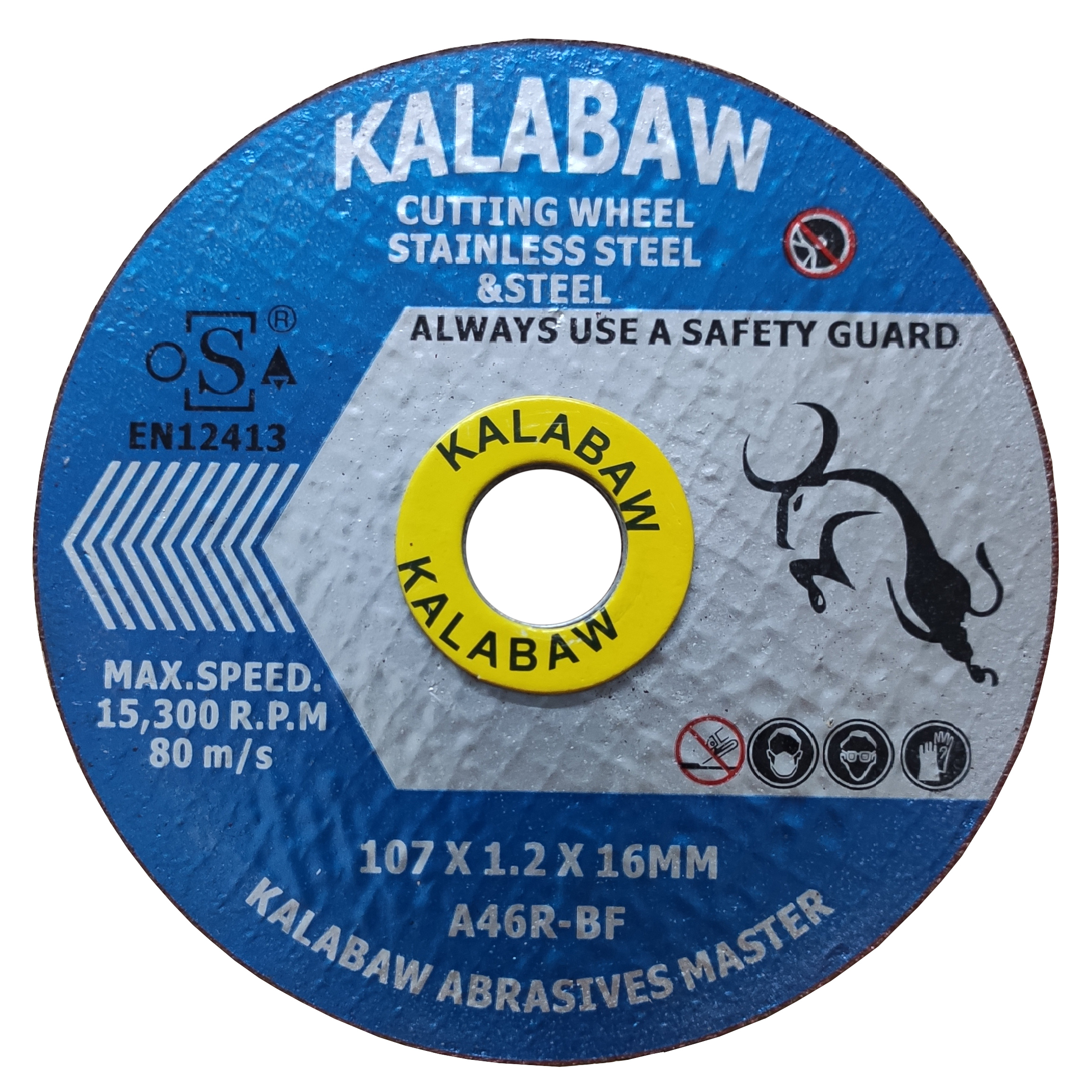 Kalabaw Cutting Disc Super Thin 4" inches / 107 x 1.2 x 16mm Heavy Duty ...