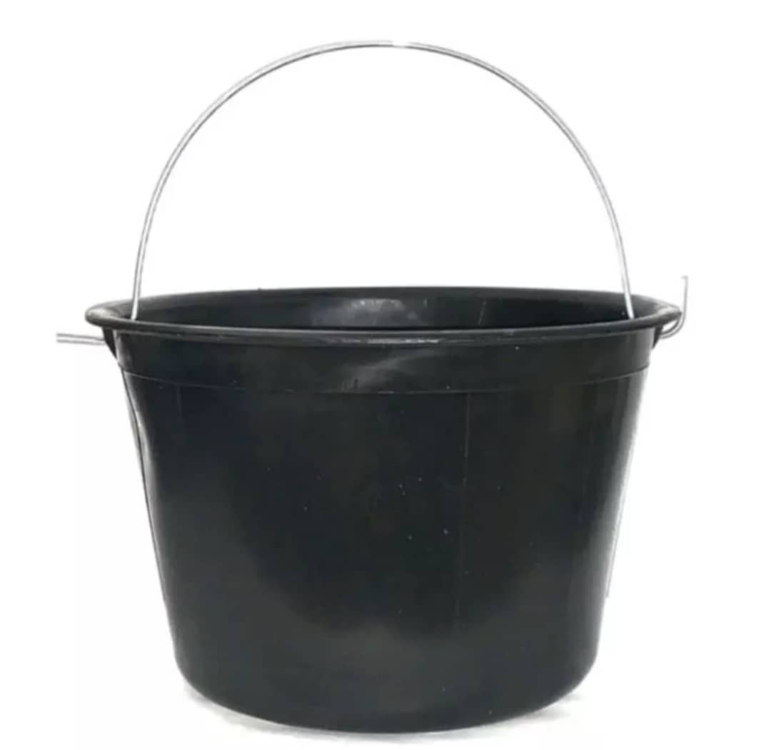 Construction Cement Bucket Pail Color Black; Small and Large; Durable ...