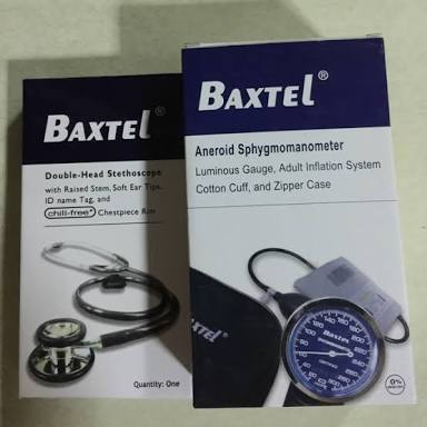 BAXTEL BP Apparatus Set Sphygmomanometer and Stethoscope | Lazada PH