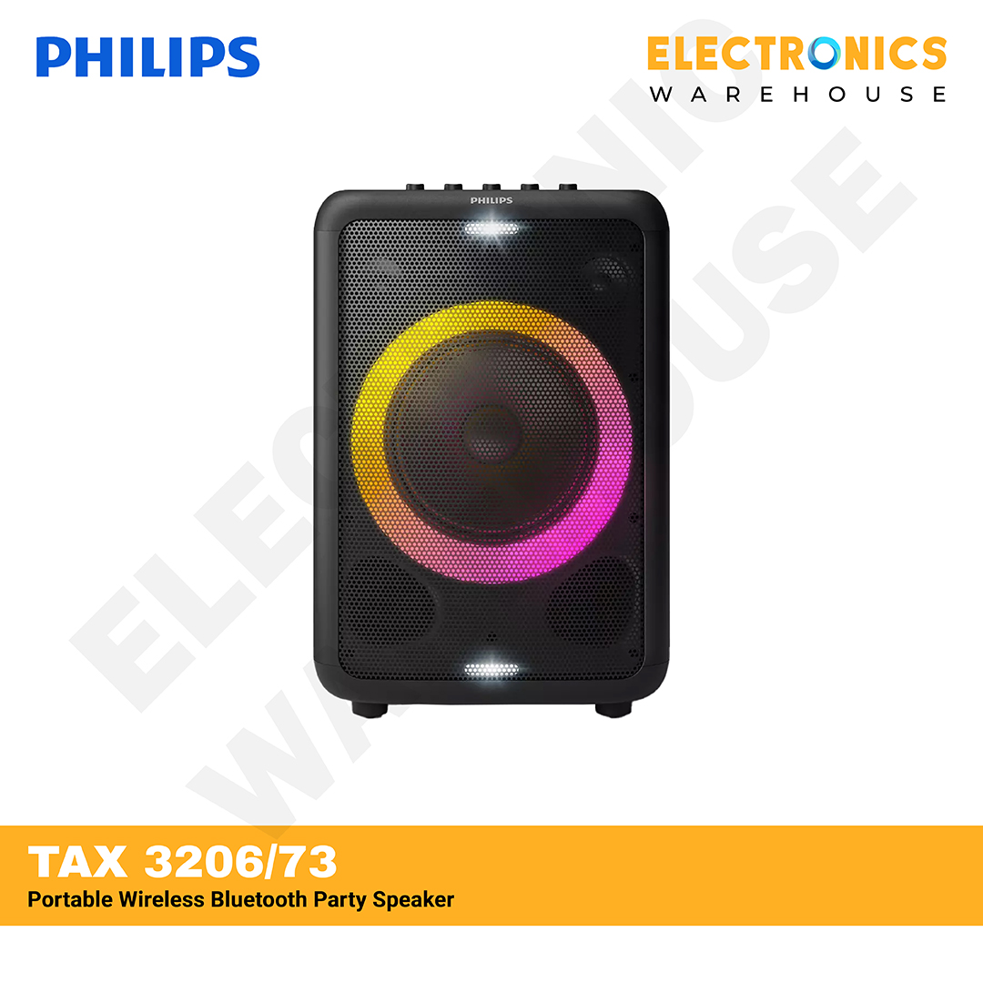 Philips TAX3206/73 Portable Wireless Bluetooth Party Speaker with 14 ...
