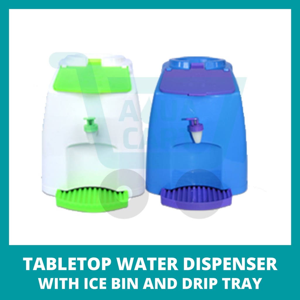 Tabletop Water Dispenser with Ice Bin and Drip Tray | Lazada PH