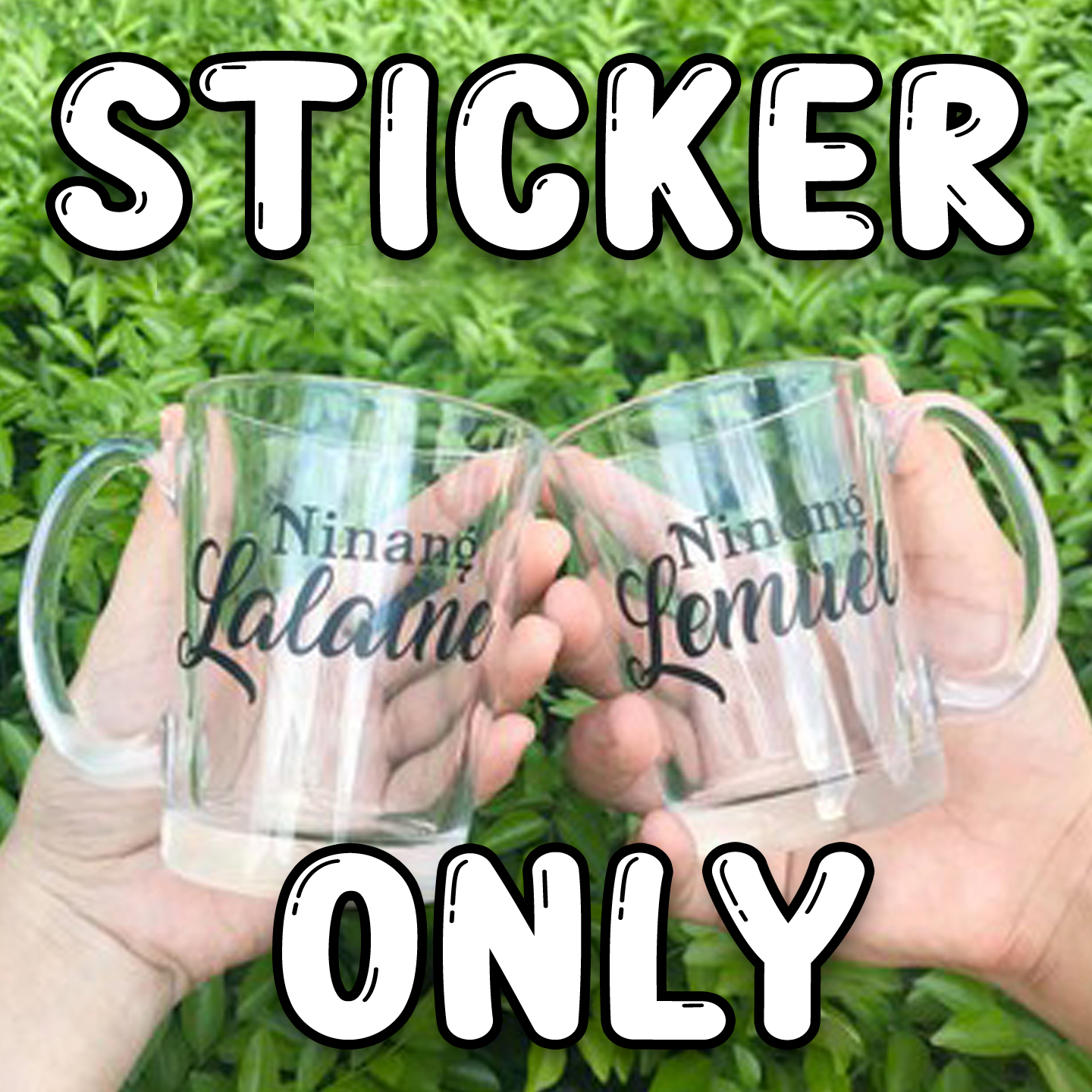 NINANG & NINONG Custom Name 2X3 inc personalize Custom Name sticker ...