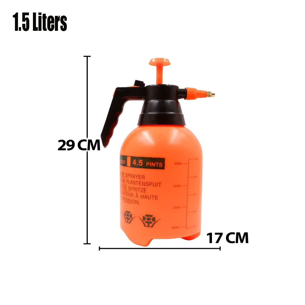 Portable orange Garden Pressure Sprayer Plant Water Chemical Spray ...