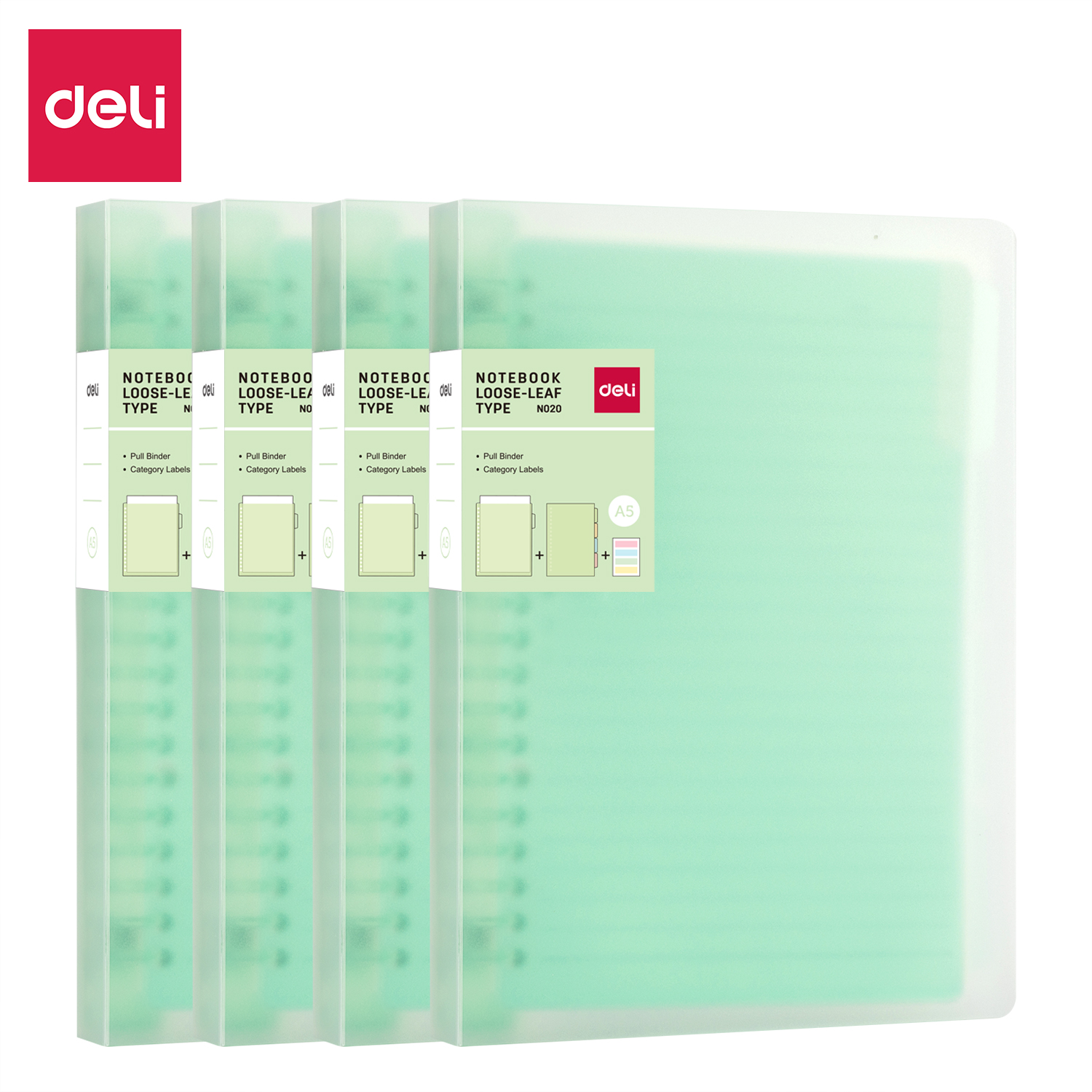 Deli A5/B5 Binders Notebook loose-leaf Notebook 60 Sheets 1pc EN020 ...