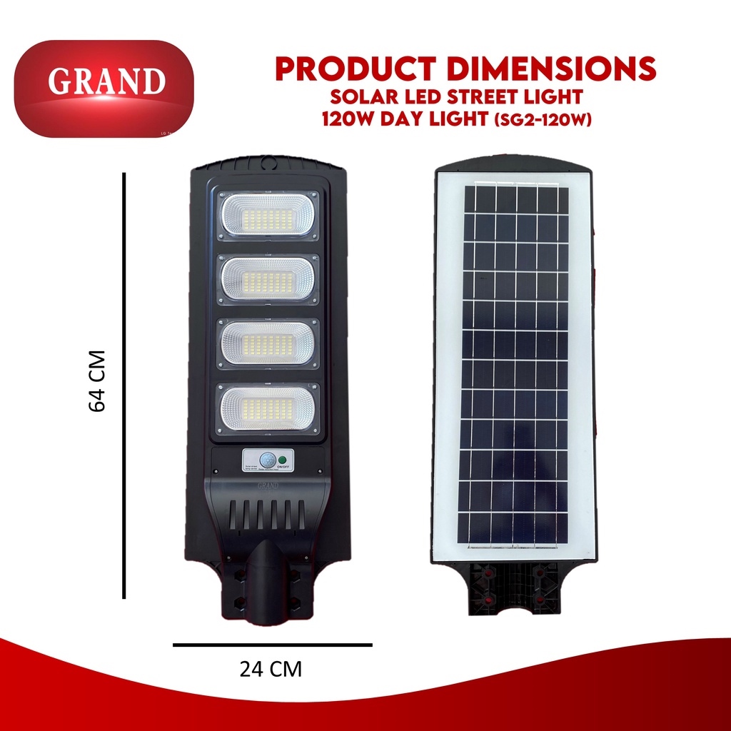 Grand Solar LED Street Light 30/60/90/120 Watts Sg2 Daylight ㍿ ☈ | Lazada PH