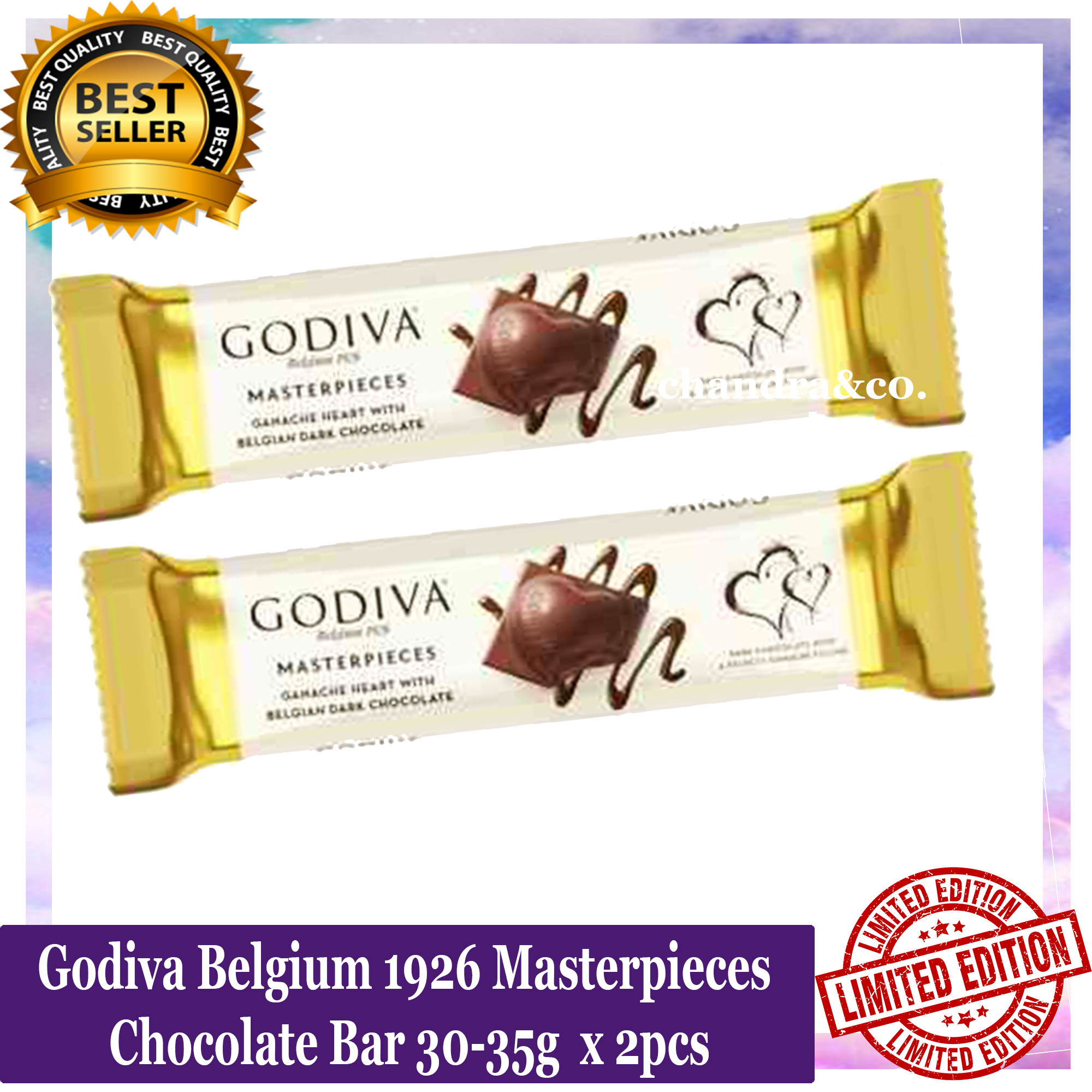 Godiva Belgium 1926 Masterpieces Chocolate Bar 30-35g x 2pcs | Lazada PH