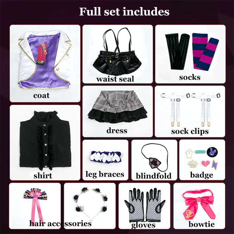 Anime Vtuber NIJISANJI Maria Marionette Cosplay Costumes Elegant Sweet ...
