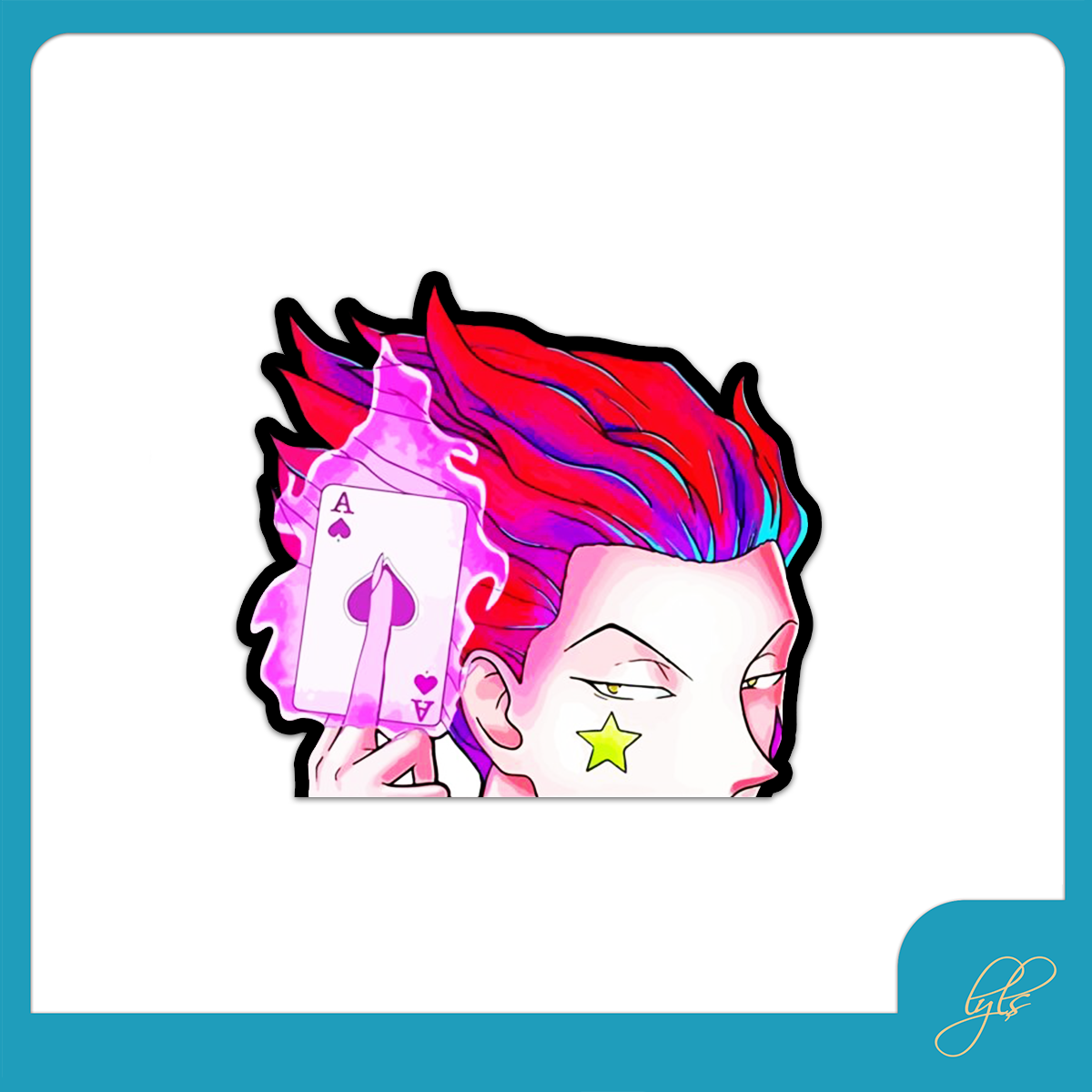 HISOKA HUNTER X HUNTER ANIME Waterproof Vinyl Sticker for Motorcycle ...