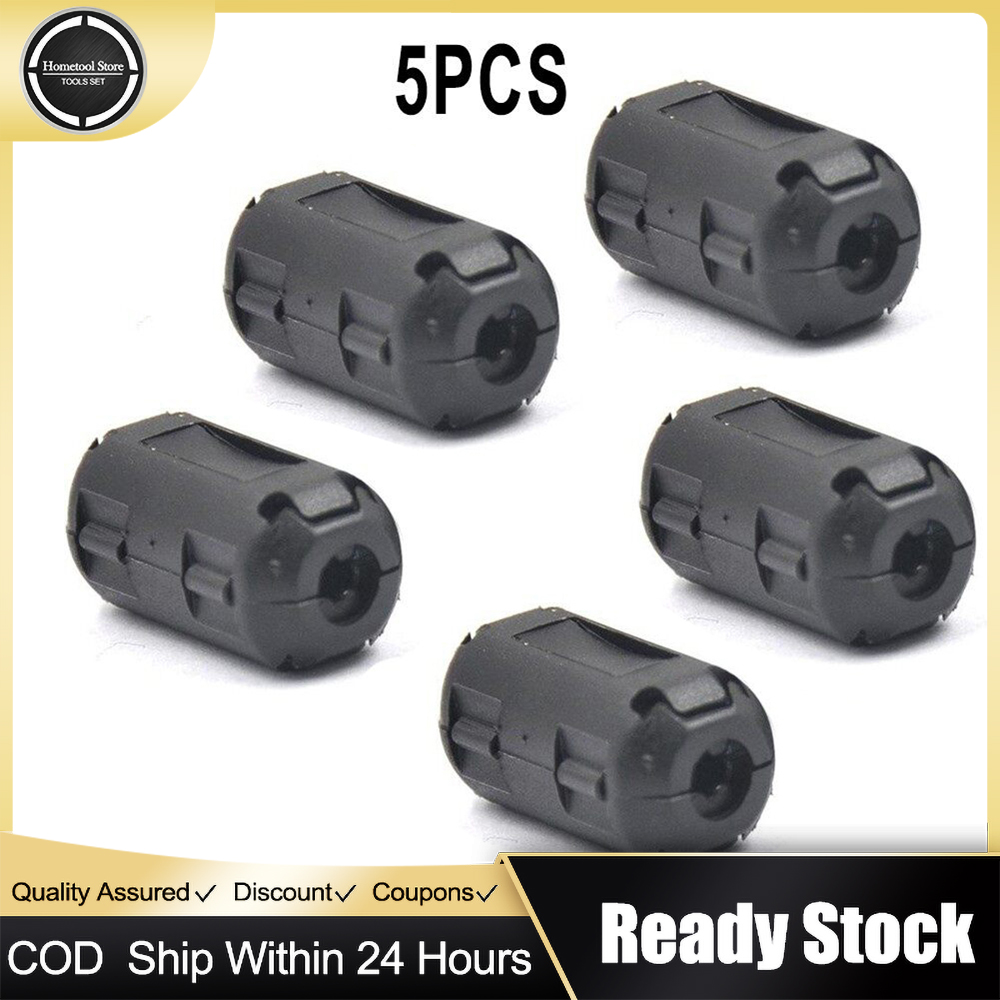 Ferrite Cores Sourcing Map 15mm Clip-On – 5 Pack RFI/EMI Noise Filter ...