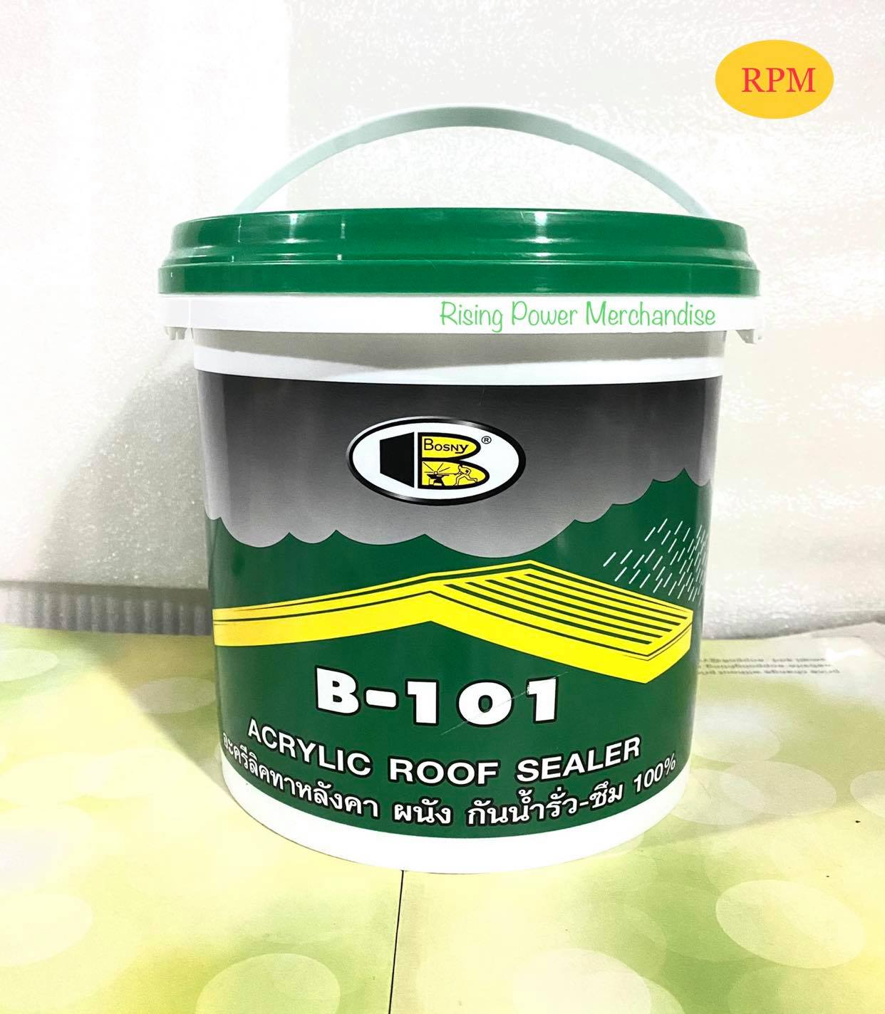 Bosny Acrylic Roof Sealer 4.5kg Deep Green | Lazada PH