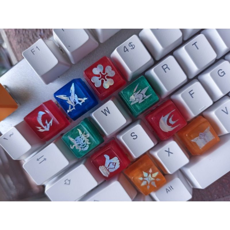 Liyue + Childe Genshin Impact Elemental Skill and Burst Keycaps - MX ...