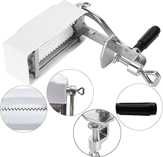 Kitchen Manual Meat Tenderizer Pork Beef Steak Heavy Duty Clamp Roller ...