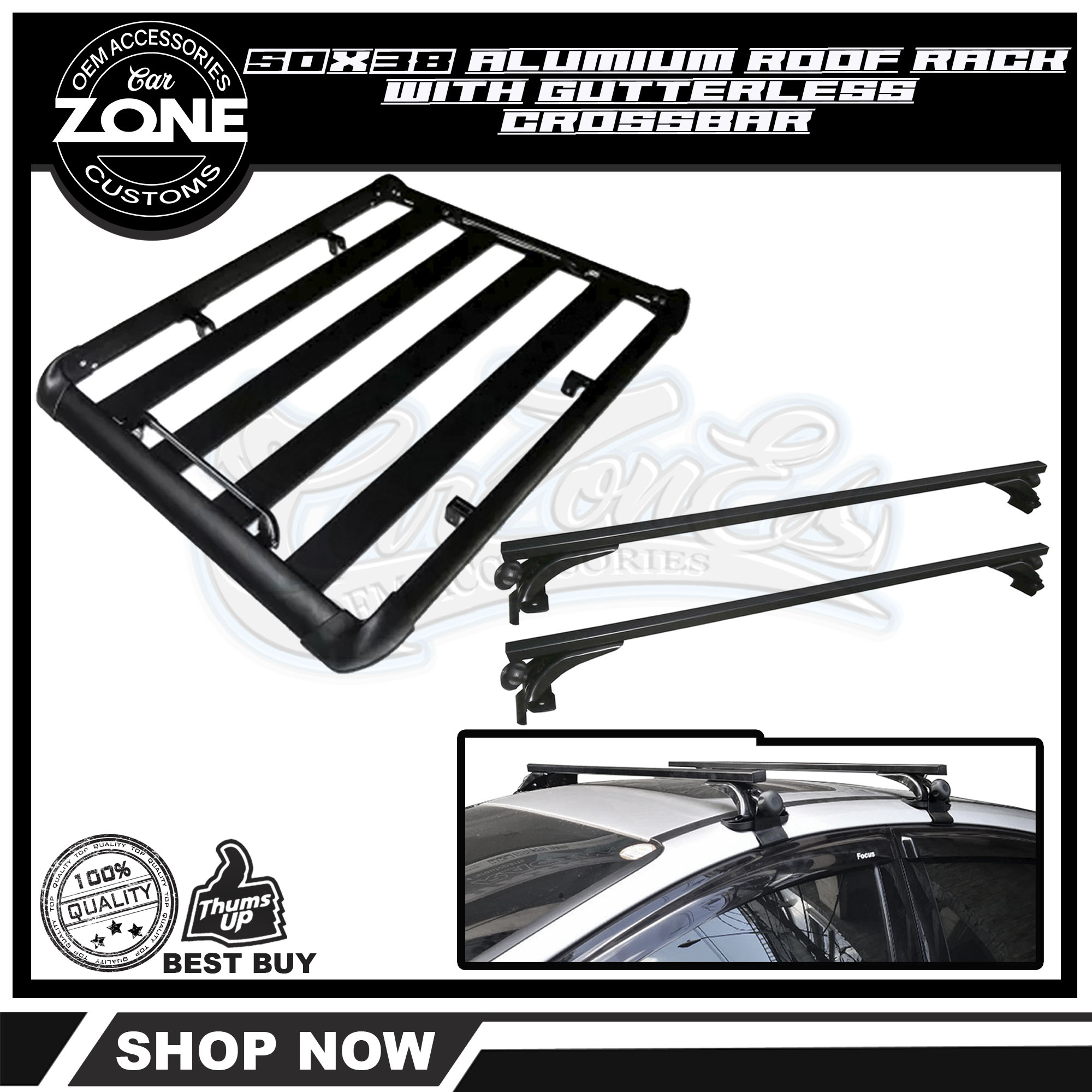 Toyota Innova Universal Aluminum Roof Rack / Roofrack Top Load ...