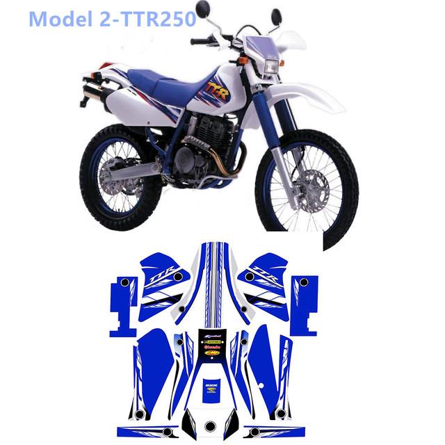 Motorcycle TTR 250 graphics stickers background 3M decals Kits For ...