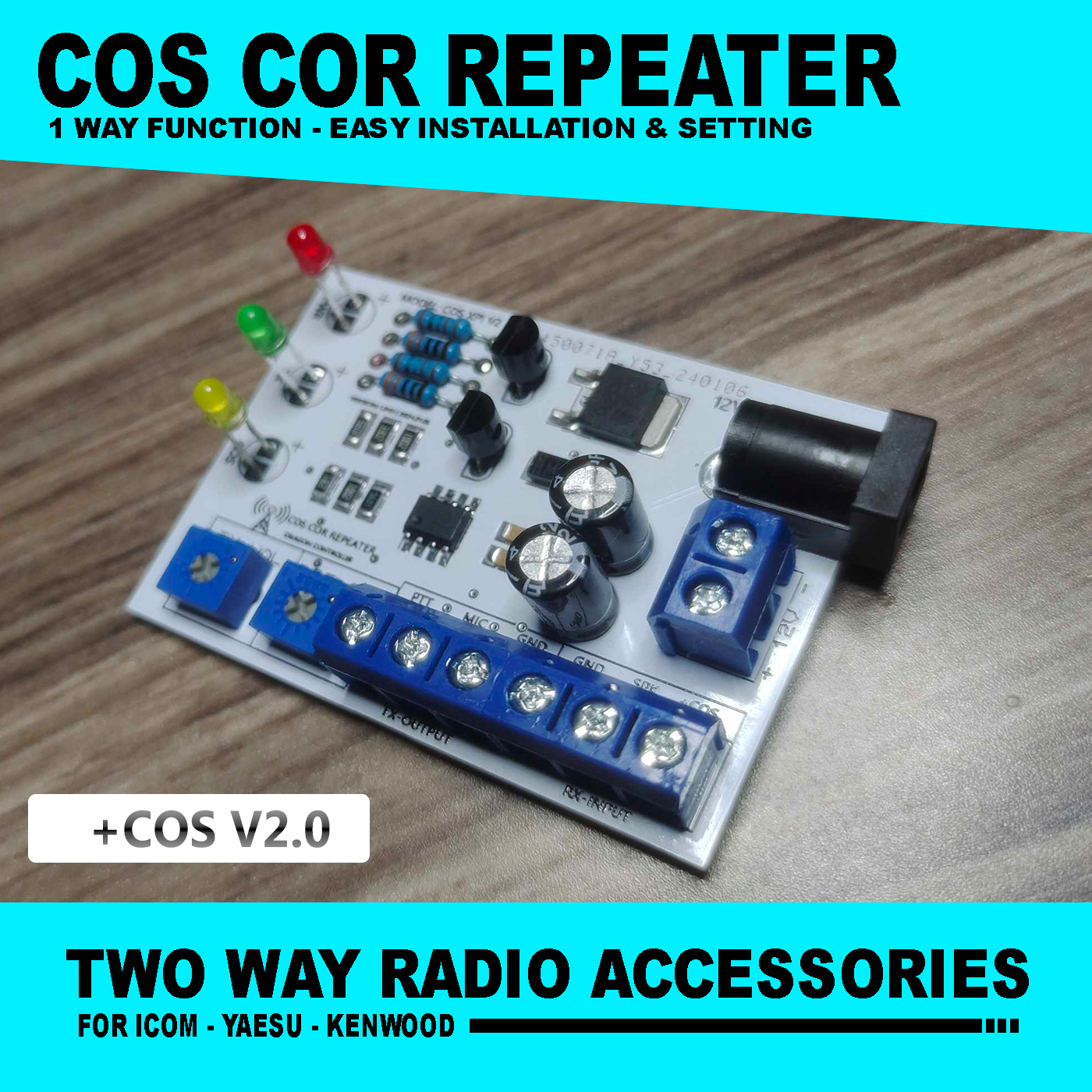 XPRO+ CONTROLLER COR COS REPEATER BOARD - 1WAY FUNCTION - FOR TWO WAY ...
