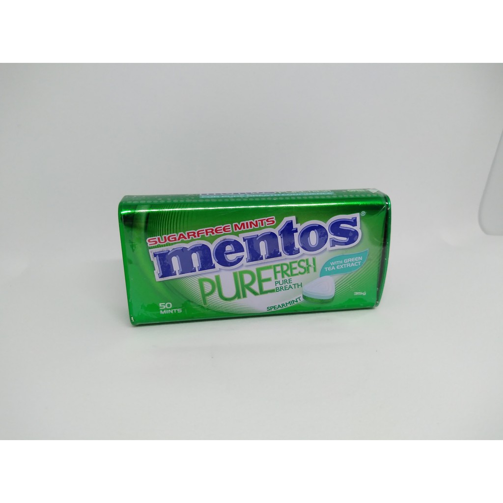 Mentos Sugar Free Mints with Green Tea extract 50 mints per tin | Lazada PH