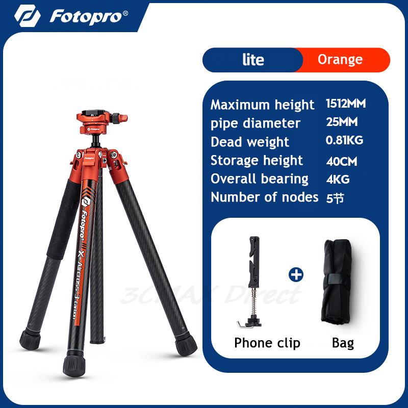 Camera Fotopro X Aircross 3 Extendable Tripod Portable Lightweight ...