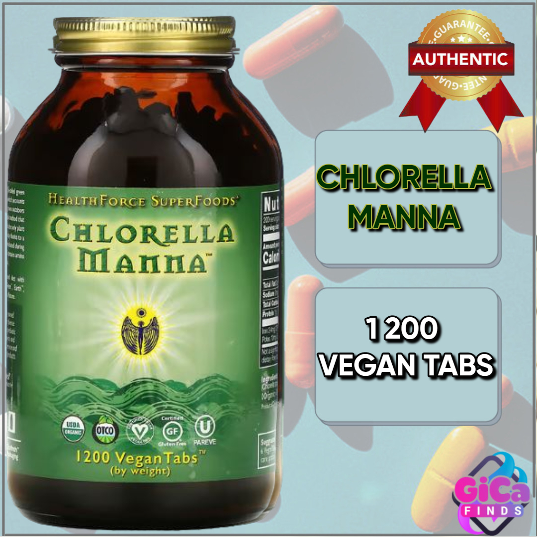 HealthForce Superfoods, Chlorella Manna, 1200 VeganTabs | Lazada PH