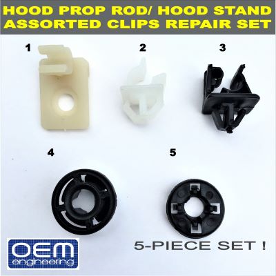 OEM Engineering CAR HOOD PROP ROD ASSORTED CLIPS REPAIR SET (Universal ...
