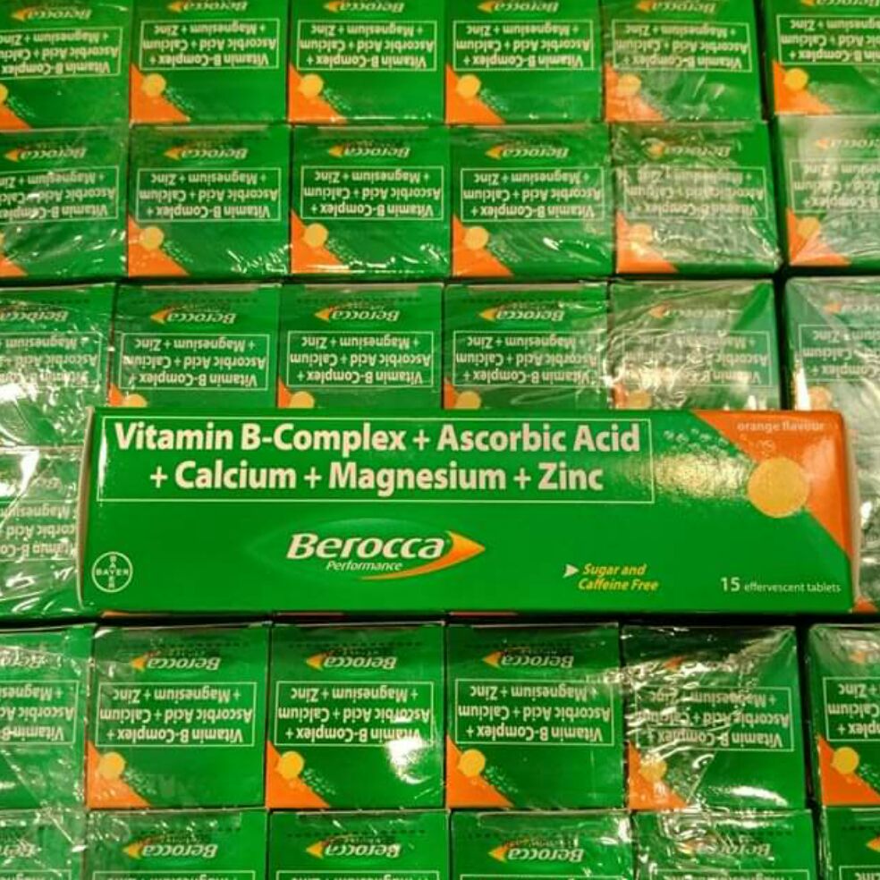 BEROCCA(Vitamin B-complex+Ascorbic acid+Calcium+Magnesium & Zinc 15 ...