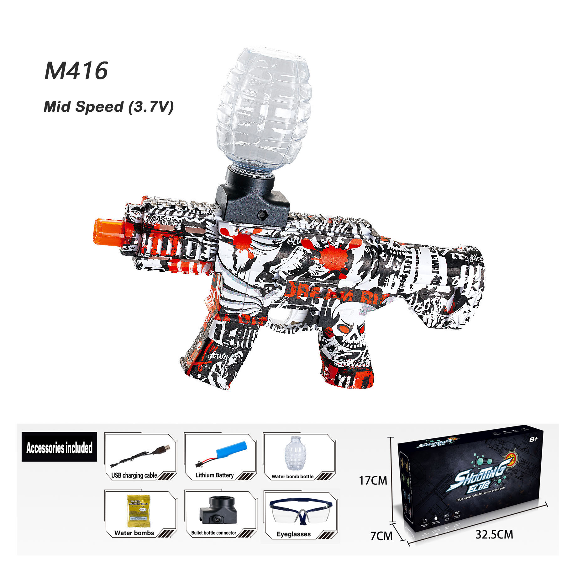 Automatic Electric Water Toy Gun Gel Blaster Gun Toys For Kids Air Gel ...