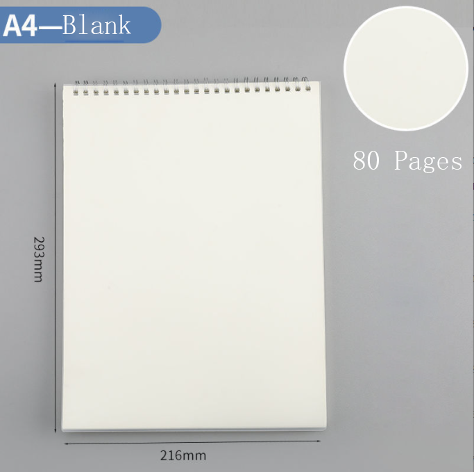 Steno Muji Styled Spiral Vertical Flip Notebook Type A6/A5/B5/A4 ...