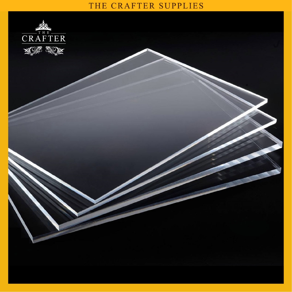 Clear Transparent Acrylic Sheet 3mm/ Big size / Pre Cut Size Plastic ...
