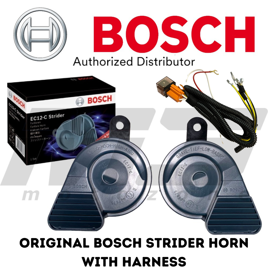 Original Bosch EC12-C Strider 12V Fanfare Horn Set with harness | Lazada PH