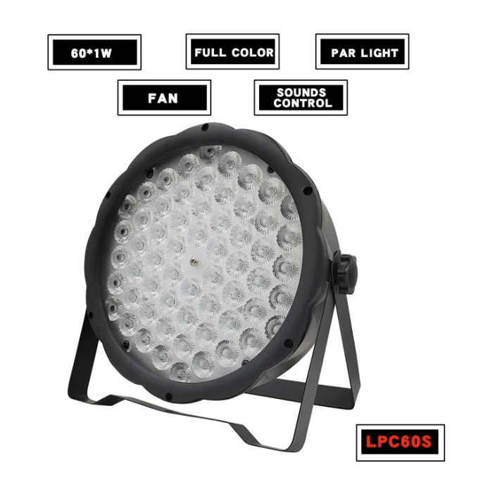 Big Dipper LPC60s 60*1W Full Color Par Light led Slim par led [tested ...