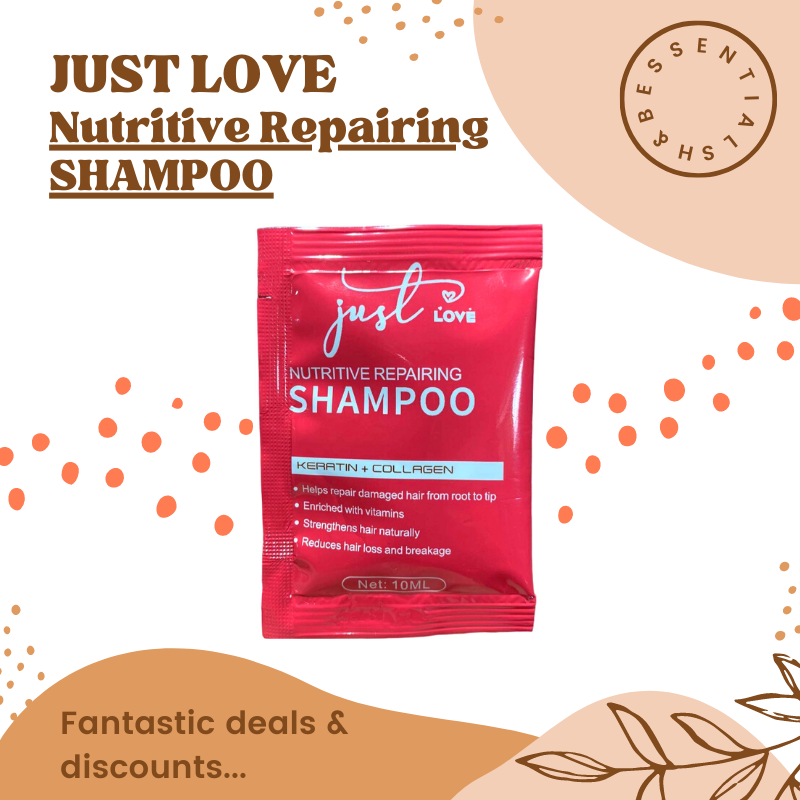 Just Love Nutritive Repairing Shampoo/Conditioner 10ml (sachet) | Lazada PH