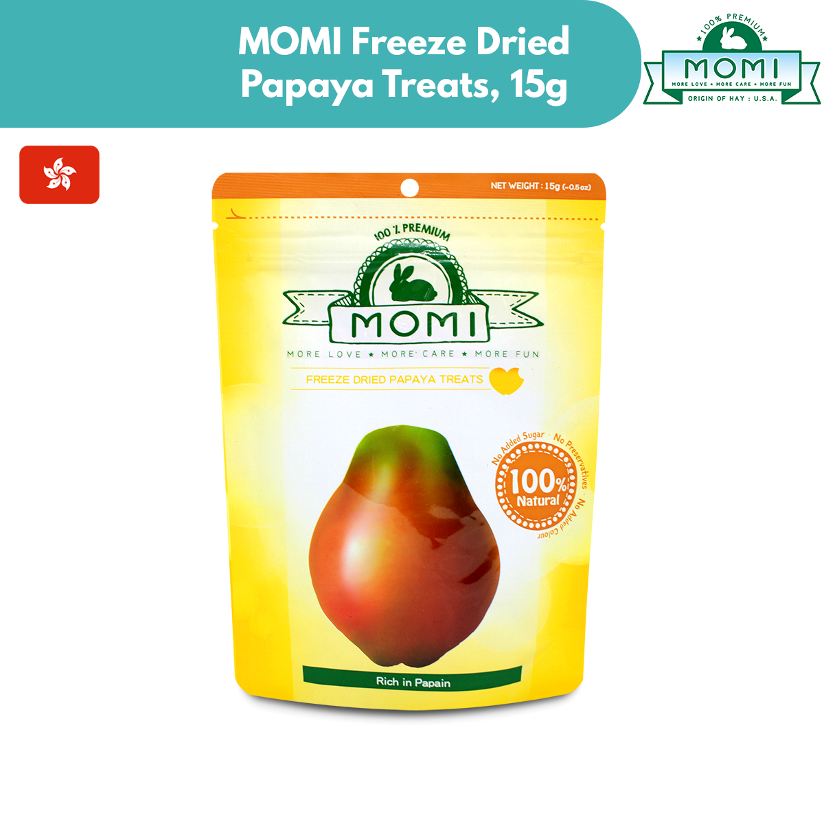 MOMI Freeze Dried Fruit Treats (15g) for Guinea Pig Rabbit Hamster ...