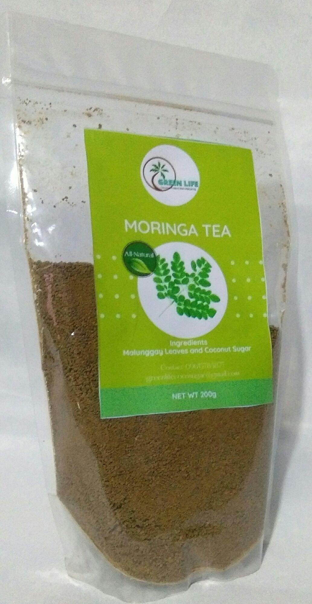 MORINGA Tea 250 grams moringa tea granules with coco sugar sweetener ...