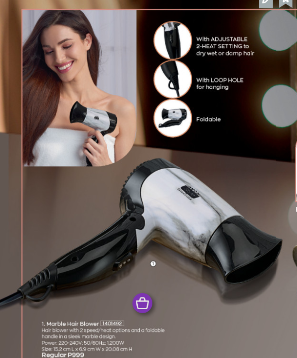 AVON Marble Hair Blower | Lazada PH