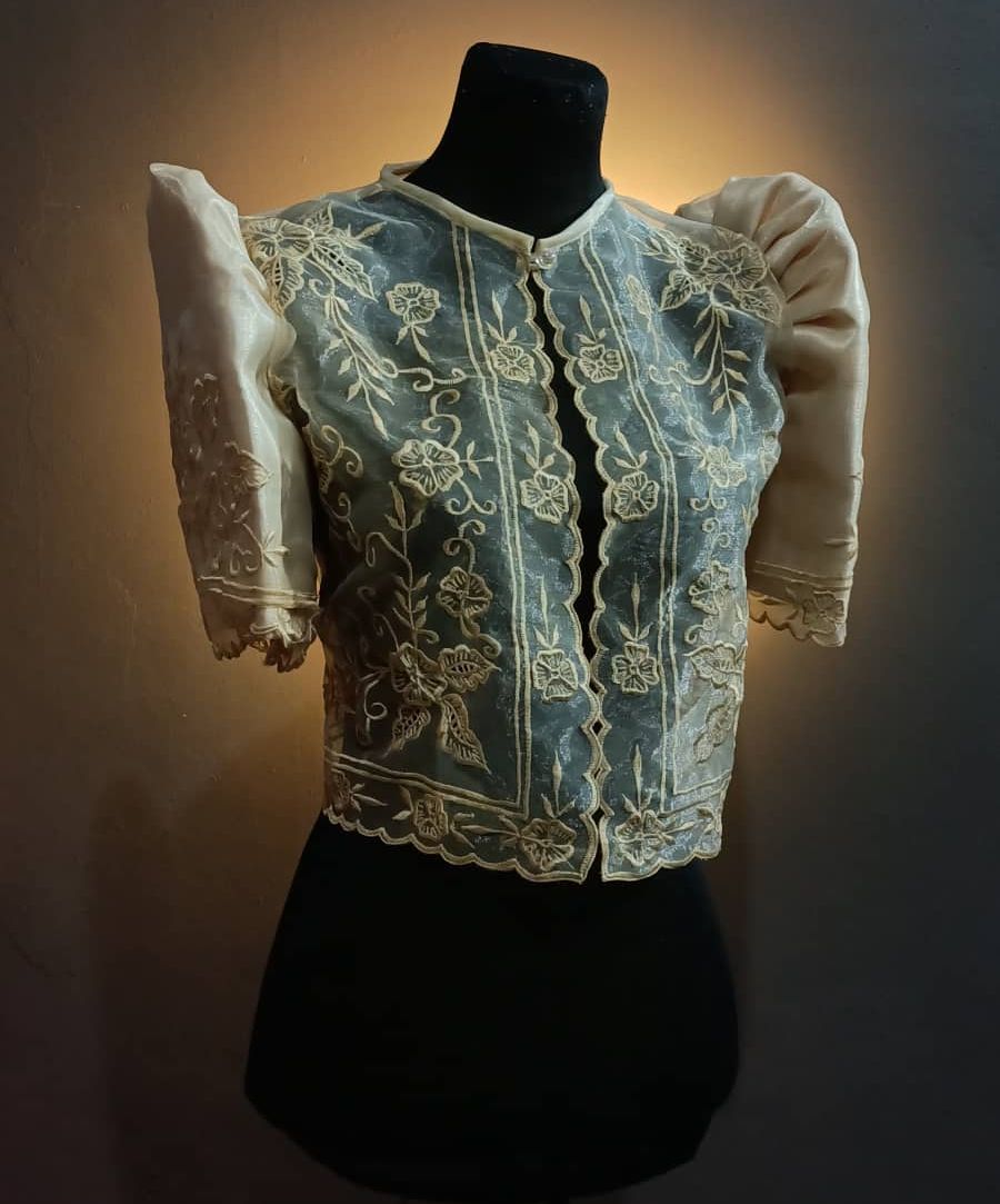 Filipiniana top Embroidery Pina Organza | Lazada PH