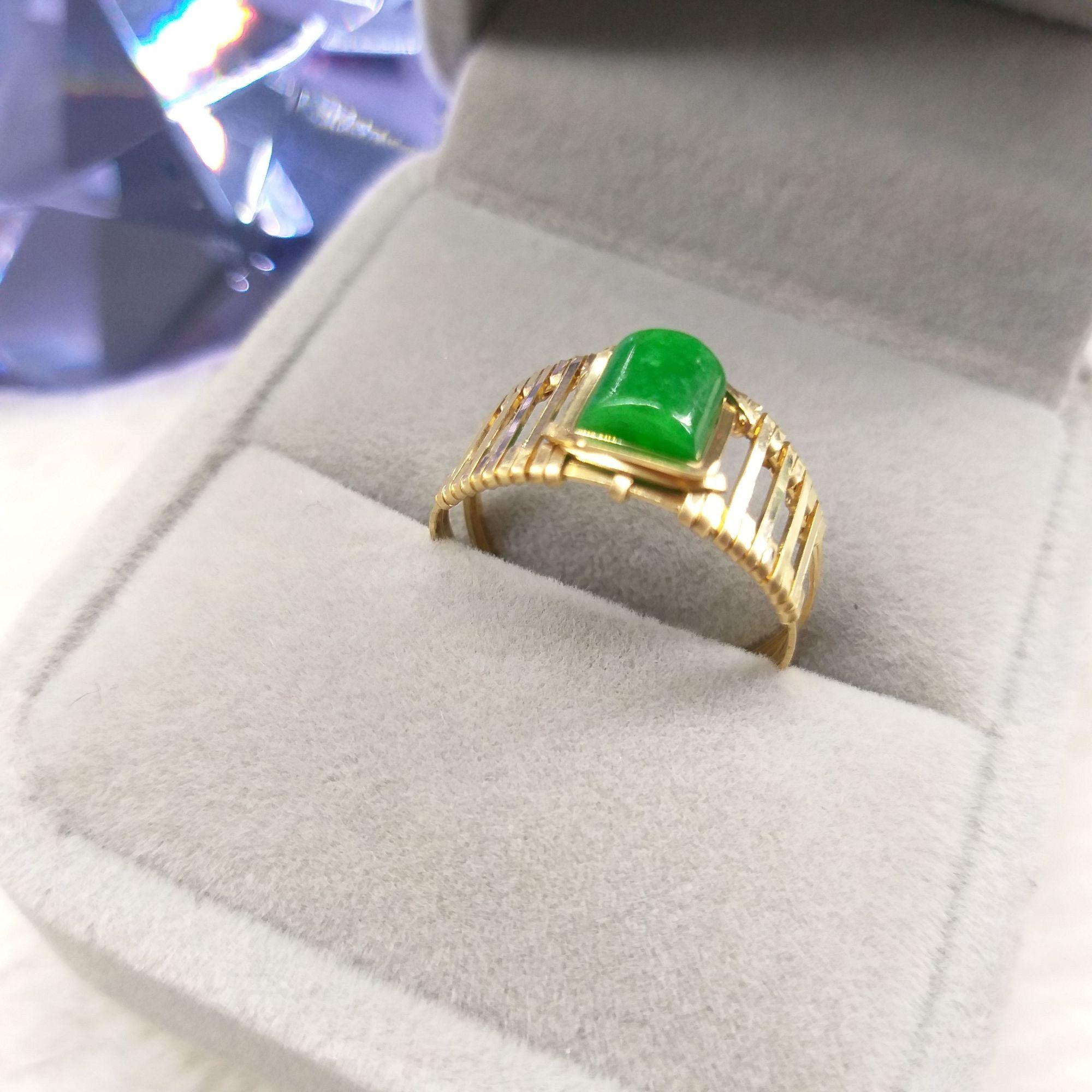 10k jade ring | Lazada PH: Buy sell online Rings with cheap price ...