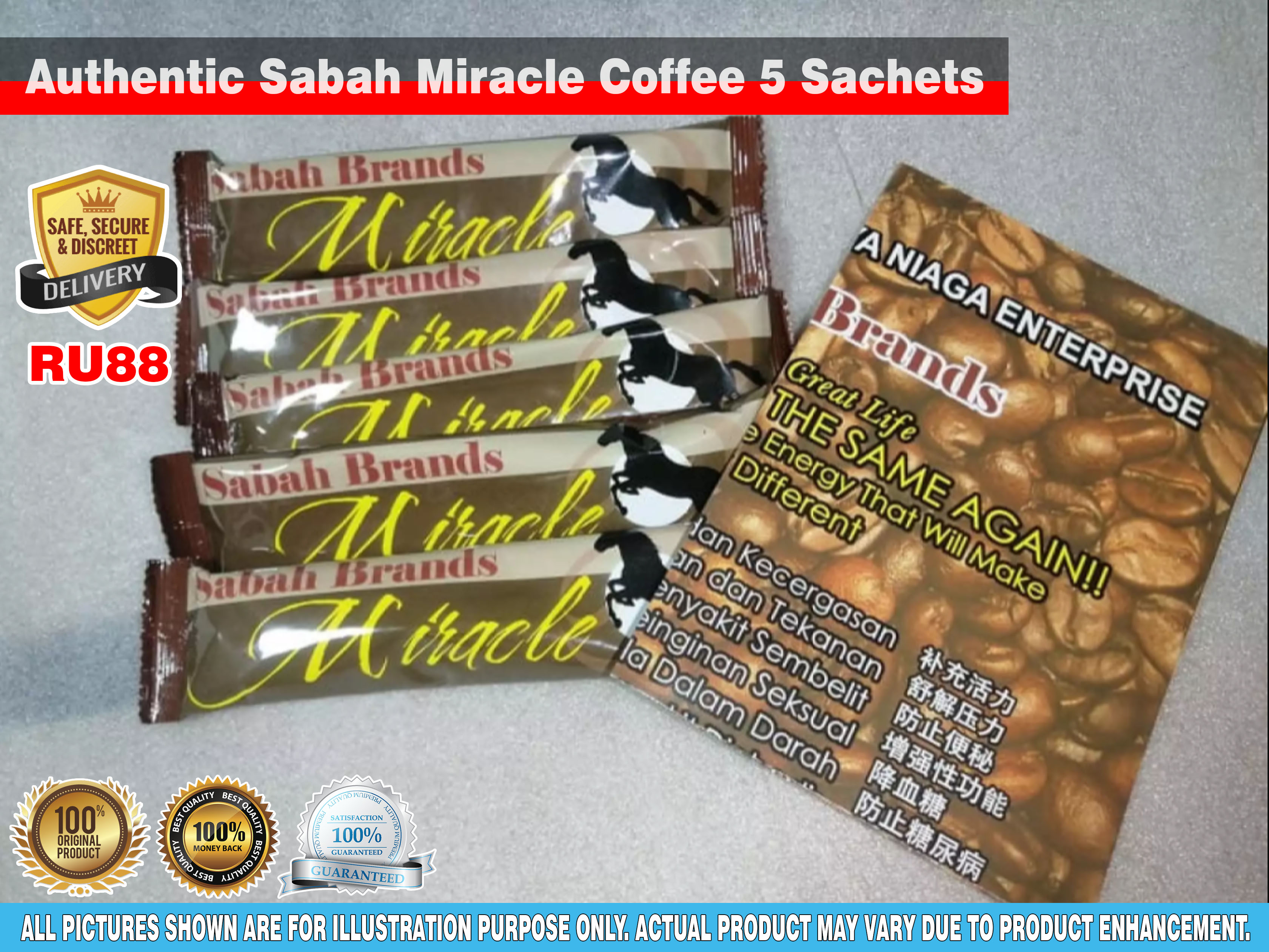 Malaysian Sabah Miracle Coffee Authentic 5 Sachets | Lazada PH