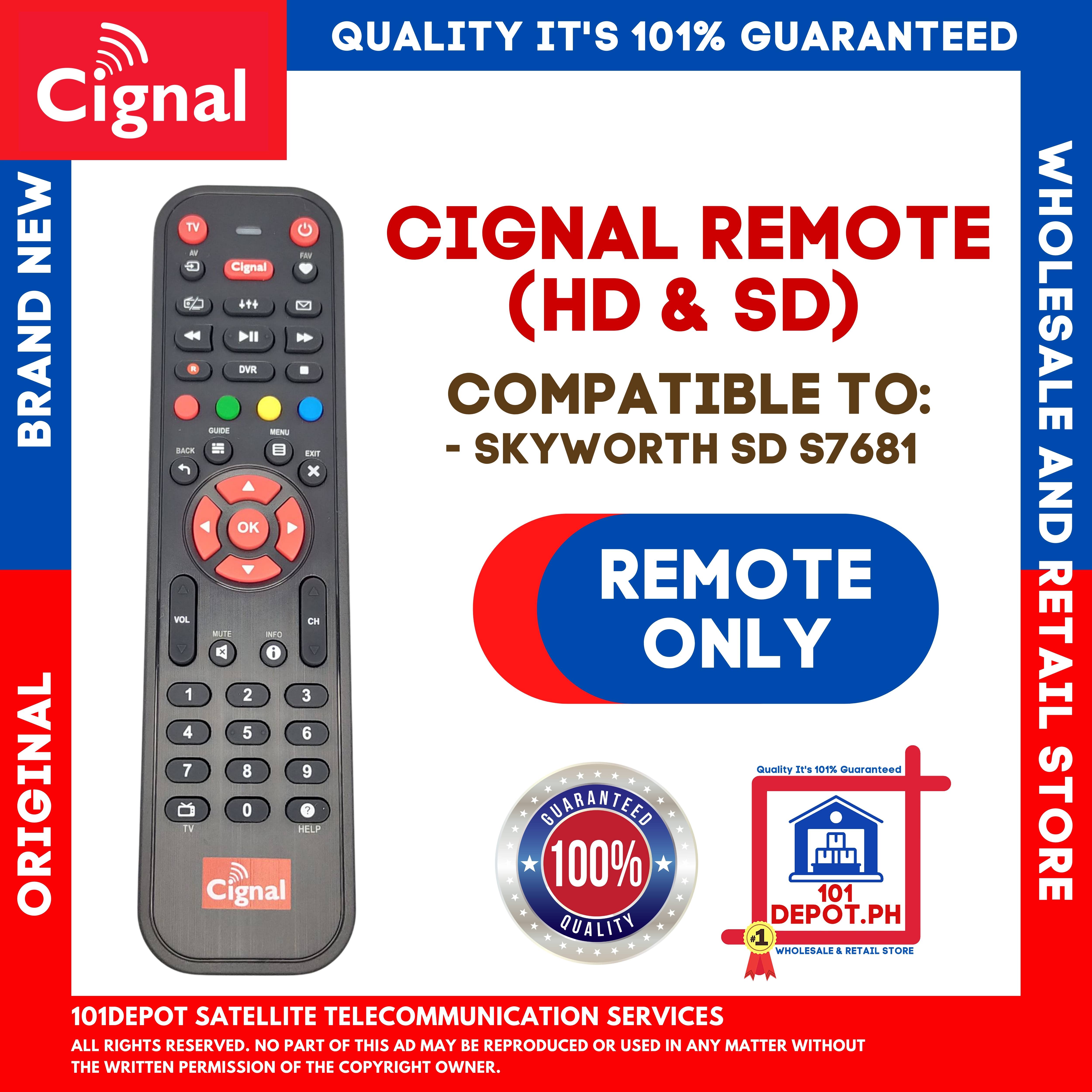 Cignal Remote PAIRED (Original & Brand New/ NEW REMOTE DESIGN ...