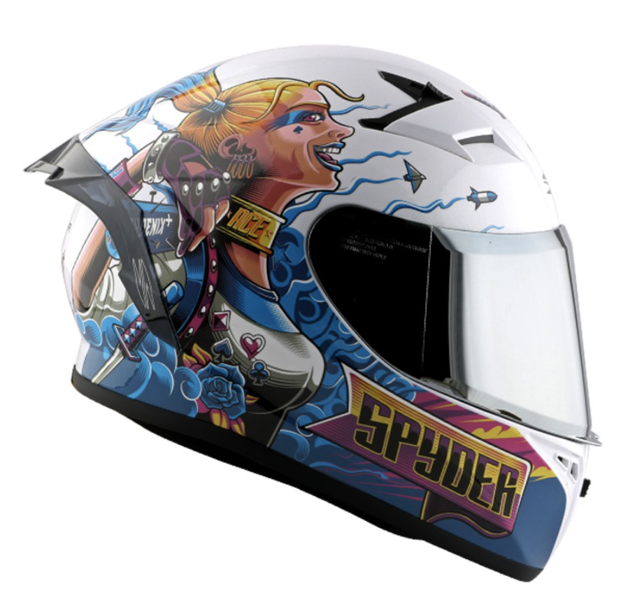 Spyder Full-face Helmet Phoenix+ G Neo Series ACE (Free Extra Visor ...
