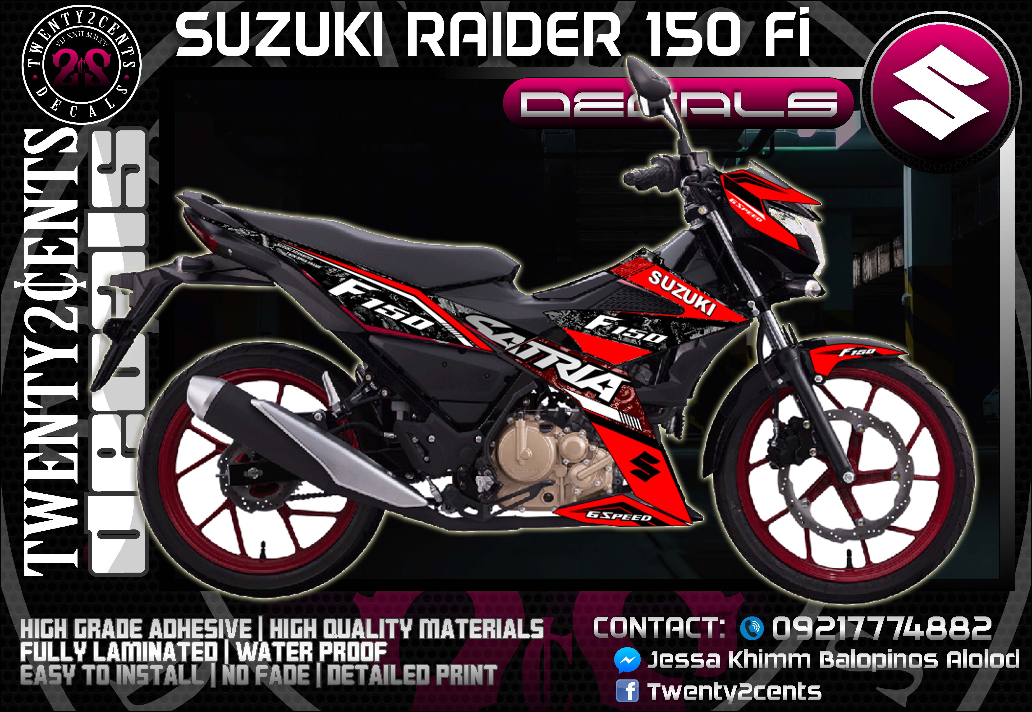 raider 150 fi satria sticker decals | Lazada PH