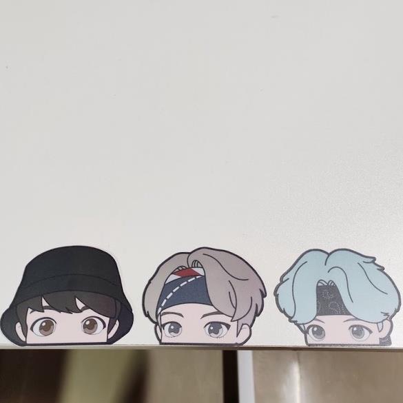 BTS TINYTAN peeker 7pcs vinyl waterproof stickers for laptop phone ...