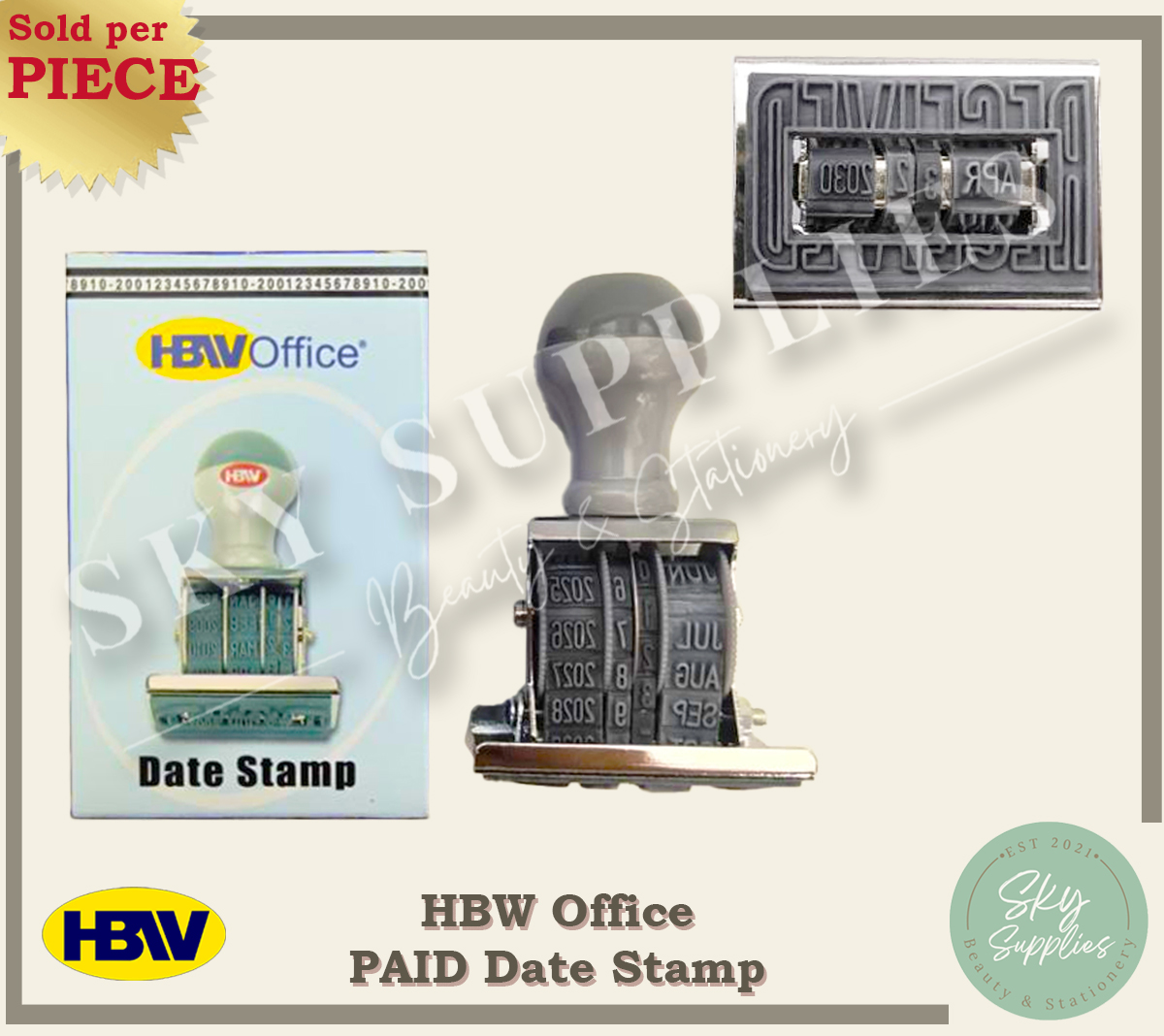 HBW Date Stamp PAID / Received | Lazada PH
