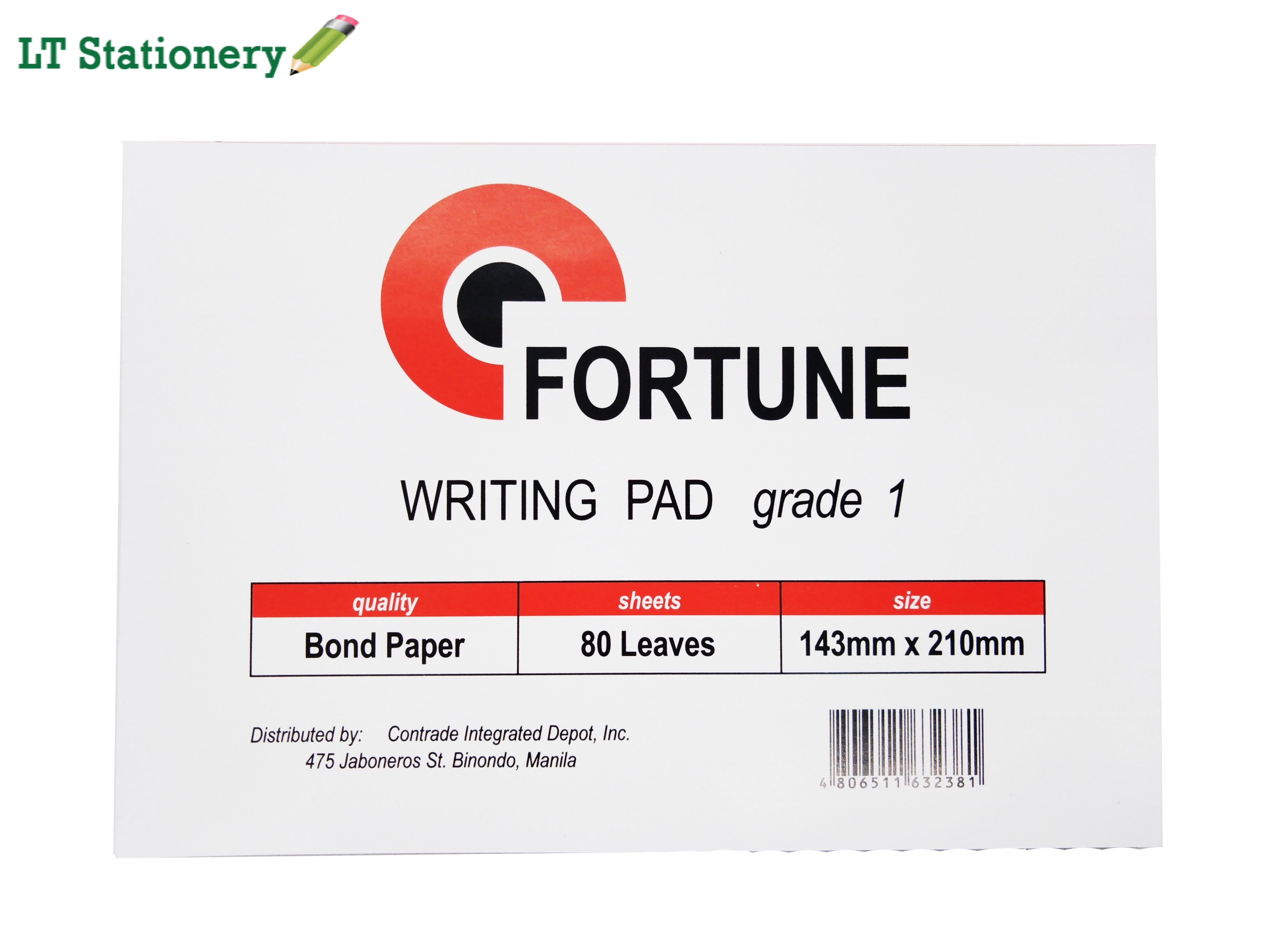 1 Pad Fortune Writing Pad Paper for Grade 1 to Grade 4 Book and Bond ...