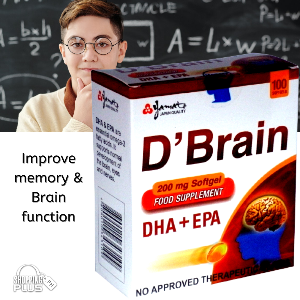 DBrain Memory Capsule, Brain Health memory enhancer 200mg, 100 Softgels ...