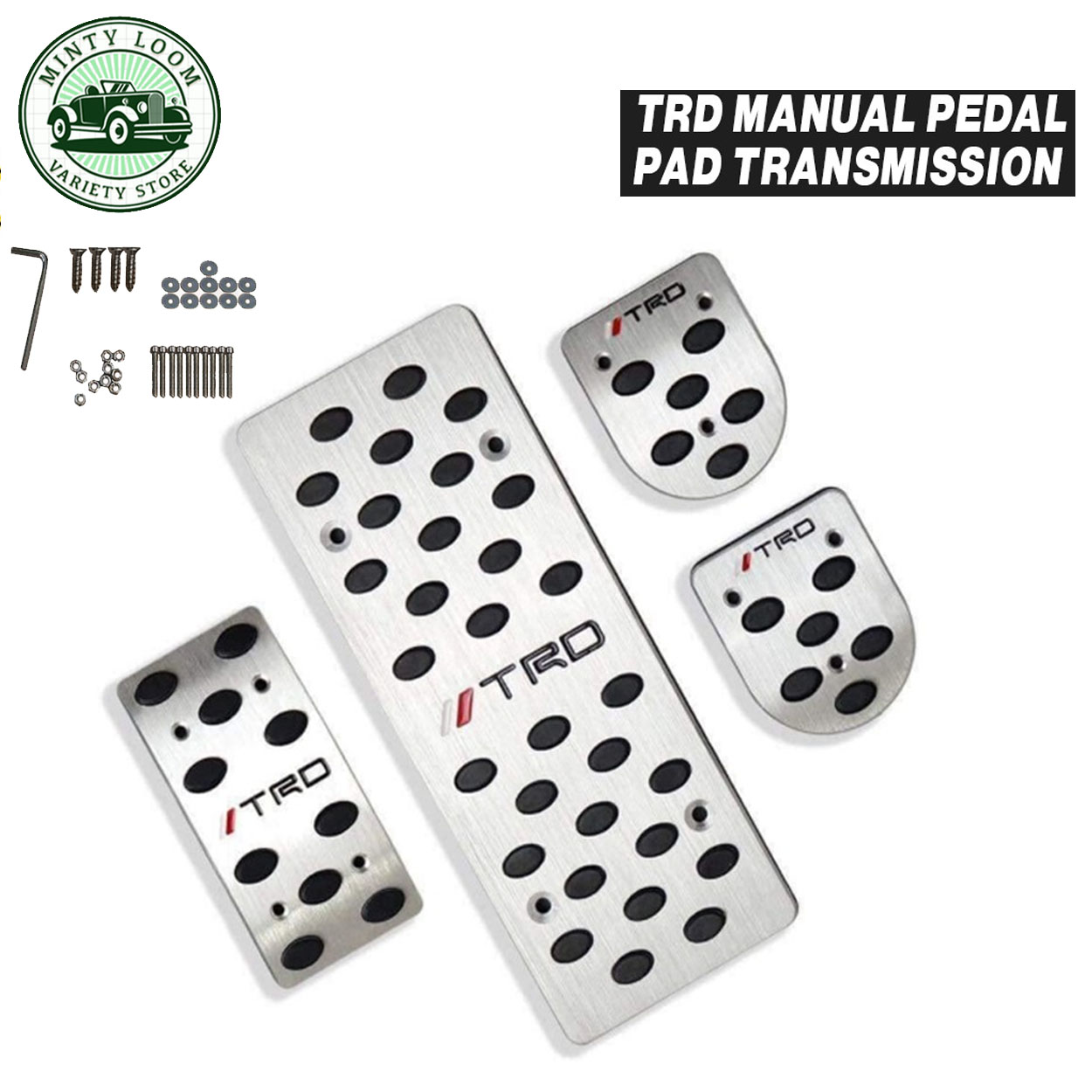 TRD PEDAL PADS FOR MANUAL TRANSMISSION | Lazada PH