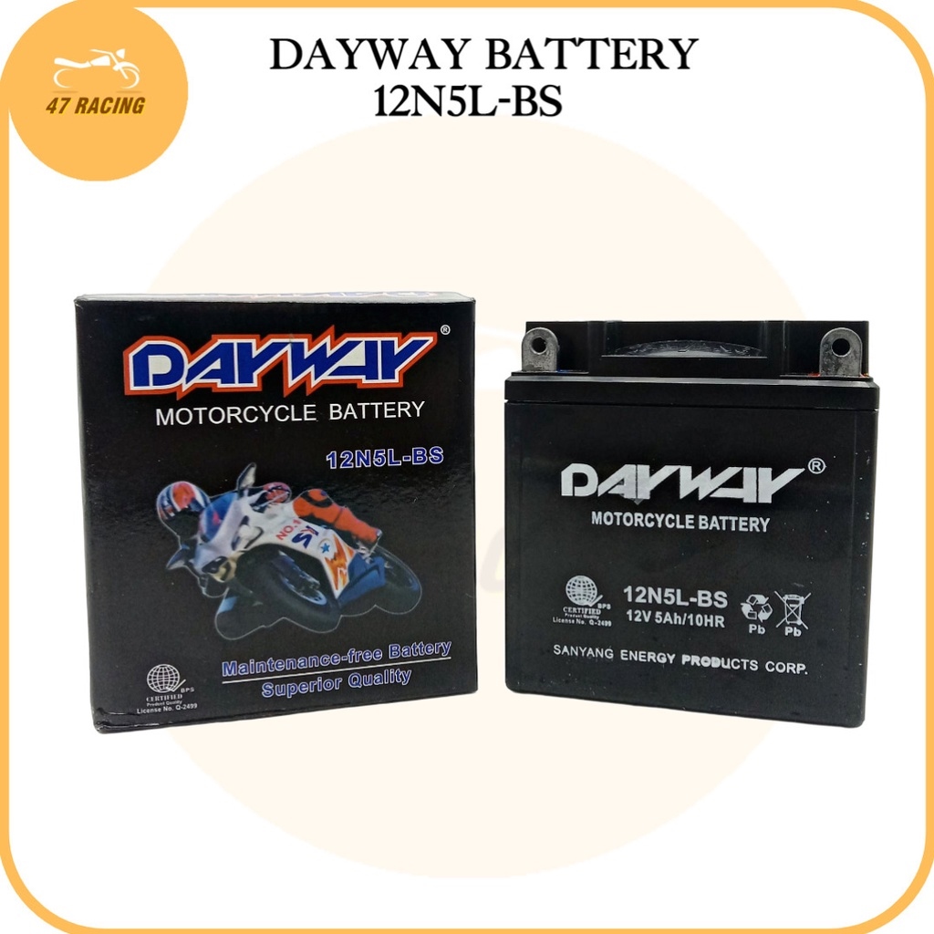 COD Motorcycle Dayway Battery 3L 4L 5L | Lazada PH